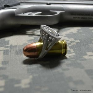 charming 2nd amendment | Jewelry | Size 7 Sterling Silver 45 Caliber ...